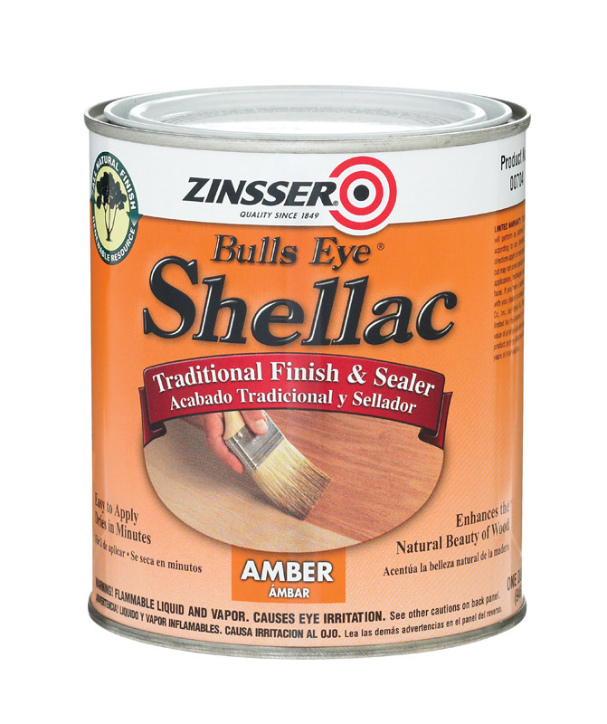 Zinsser Bulls Eye Shellac Amber Shellac Shellac 1 qt. #VSHE11313, 704