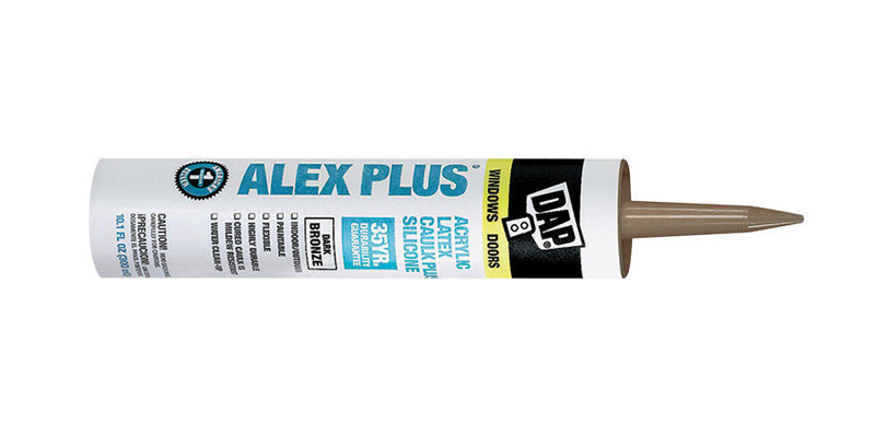 DAP Alex Plus Acrylic Latex Caulk Dark Bronze 10.1 oz. #VSHE332742 ...