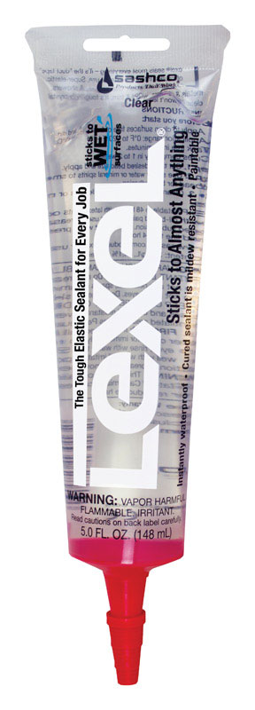 Lexel Sashco Sealant 5 oz. Clear Gloss #VSHE17531, 13013