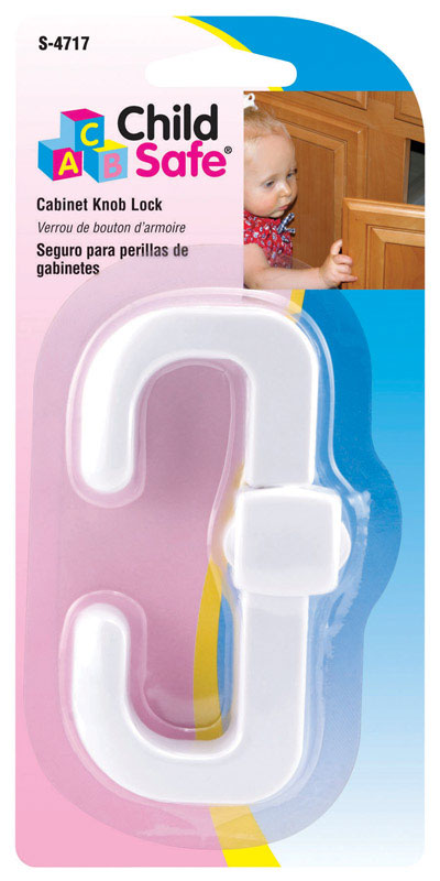 Prime-Line White Plastic Cabinet Locks #VSHE5592688, S-4717