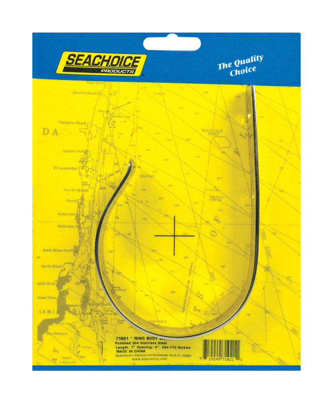 Seachoice Stainless Steel Ring Buoy Bracket 3/4 in. W x 7 in. L 1 pc. # ...